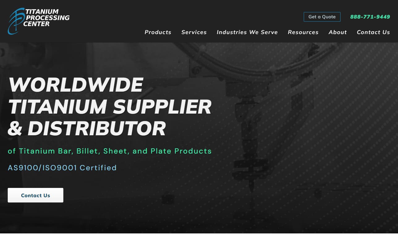 Titanium Processing Center | Titanium